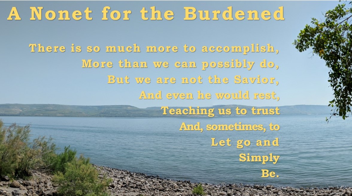 A Nonet for the Burdened – My Pastoral Ponderings