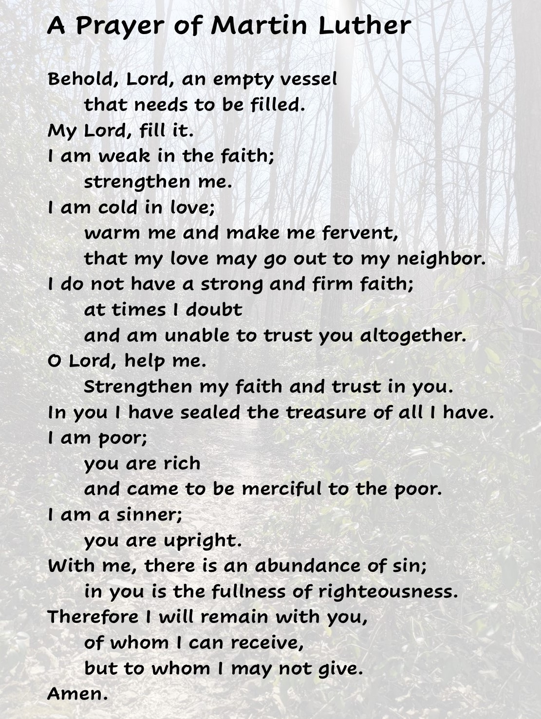 Favorite Prayers – My Pastoral Ponderings