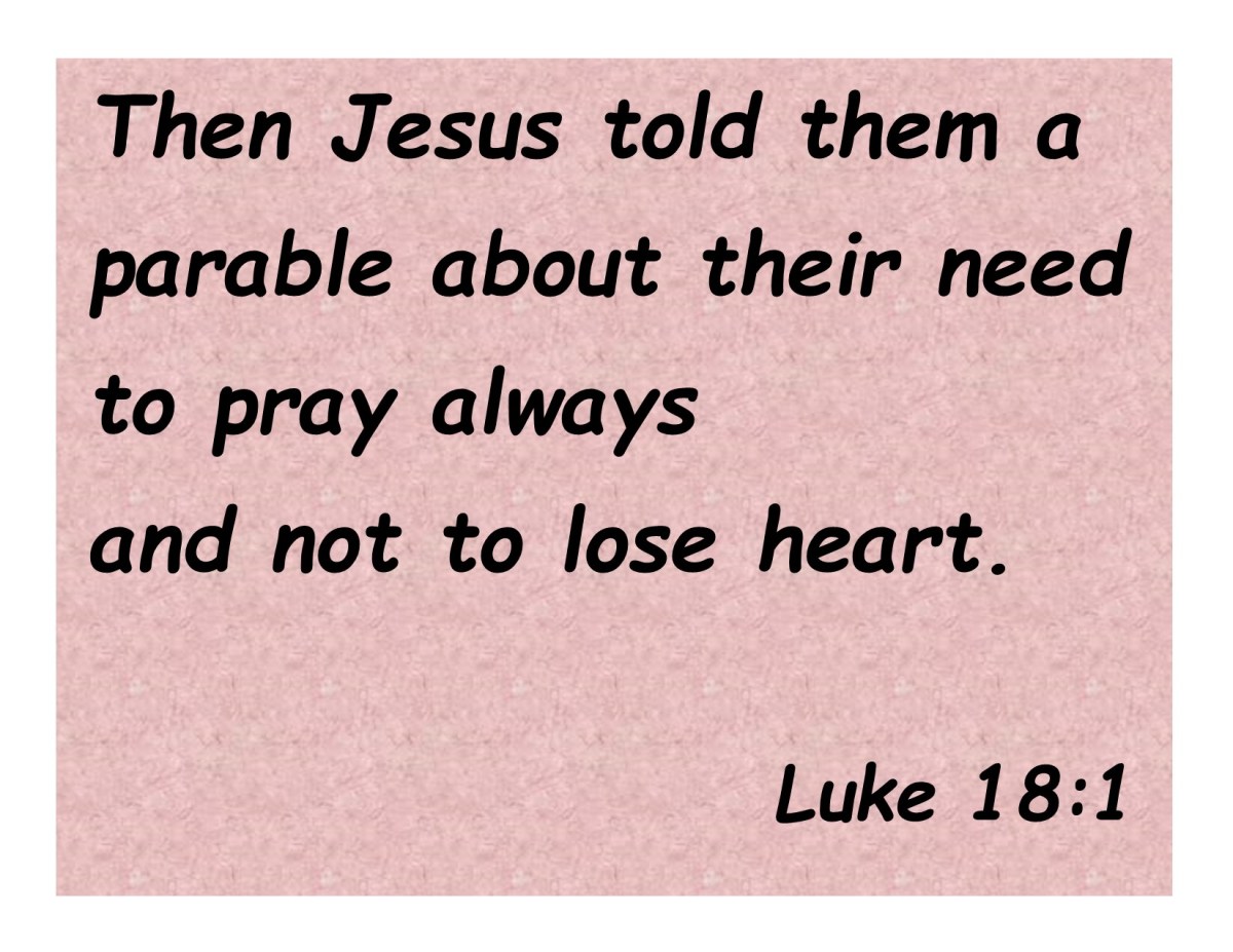 Pray Always (So You Don’t Lose Heart): My Sermon on Luke 18:1-8 – My ...